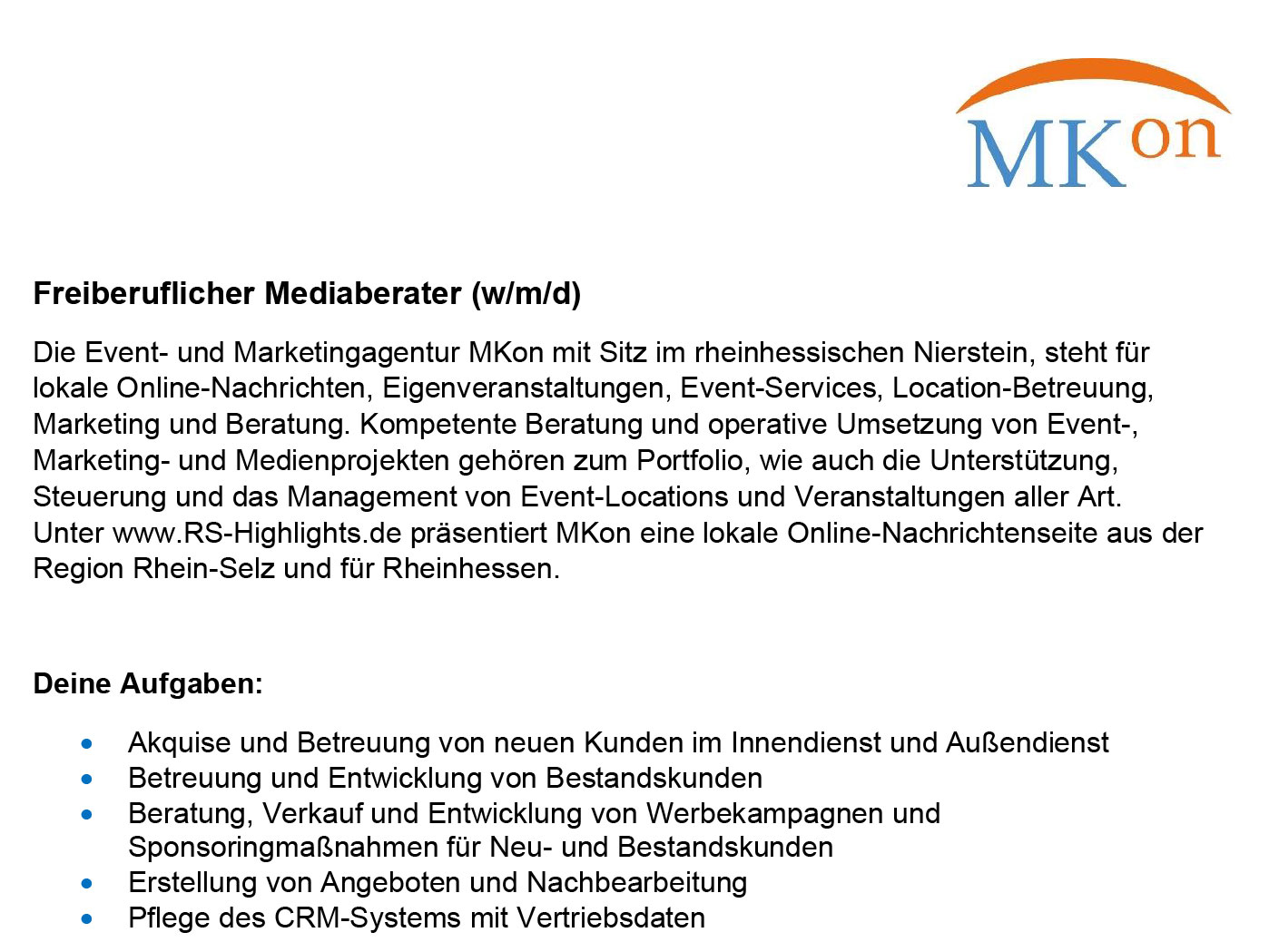Über uns - Event- und Marketingagentur MKon